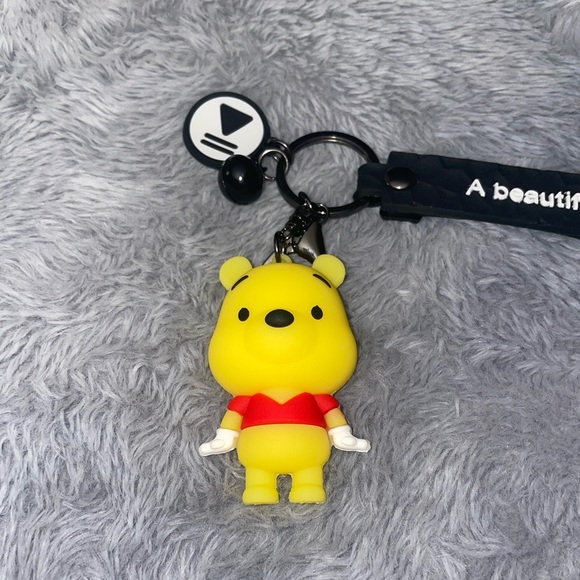 Accessories | Winnie The Pooh Keychain With Wristband | Poshmark